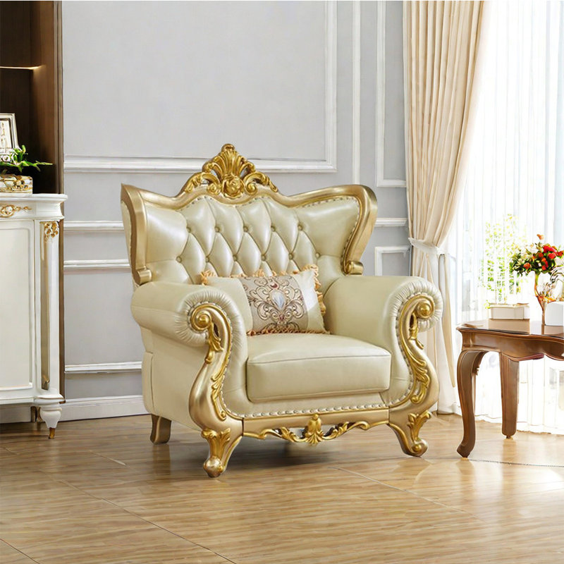 Romero European Style Sofa Solid Wood Sofa | Wayfair