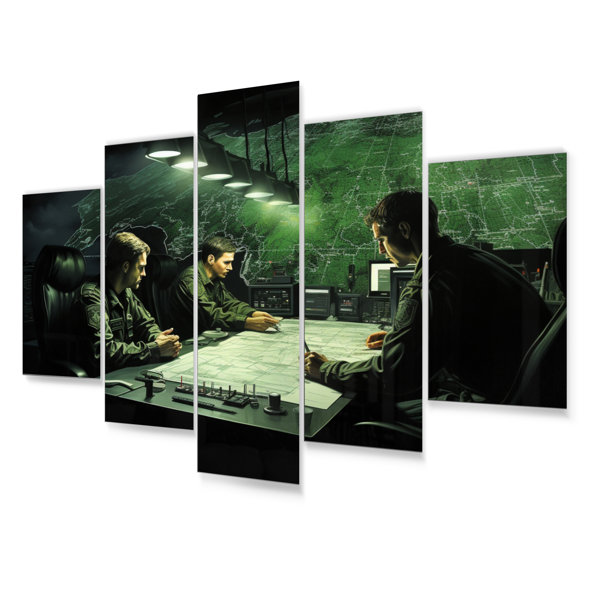 DesignArt Military Mission Command I - Army Metal Wall Decor Set | Wayfair