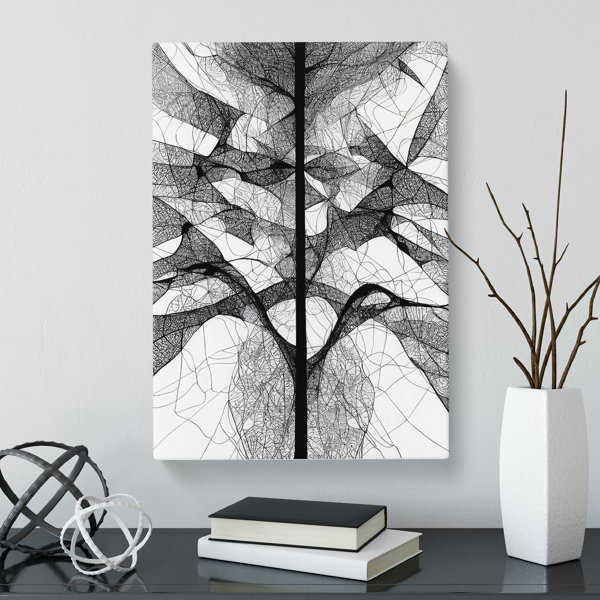 Metro Lane Abstract Line - Wrapped Canvas Graphic Art | Wayfair.co.uk