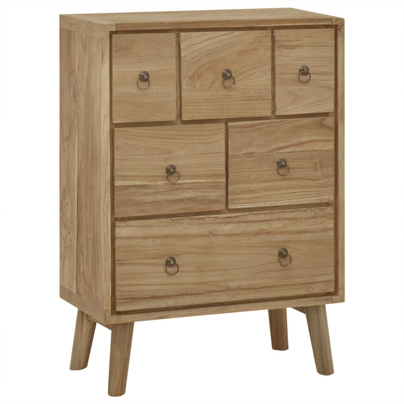 Millwood Pines Cevera Solid Wood 6 - Drawer Accent Chest | Wayfair