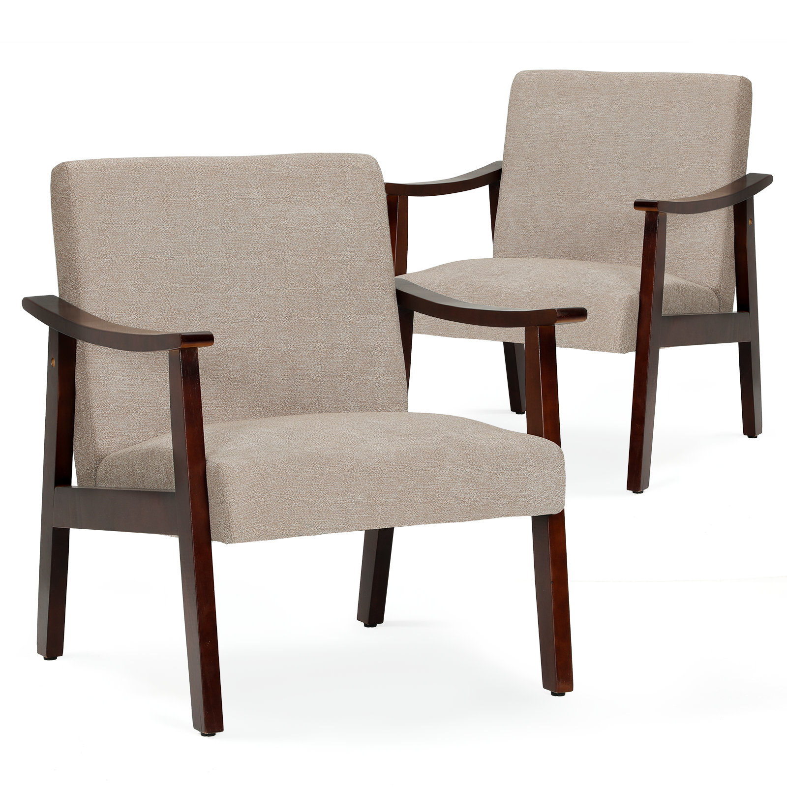 George Oliver Upholstered Accent Chairs, Modern Armchair Reception ...