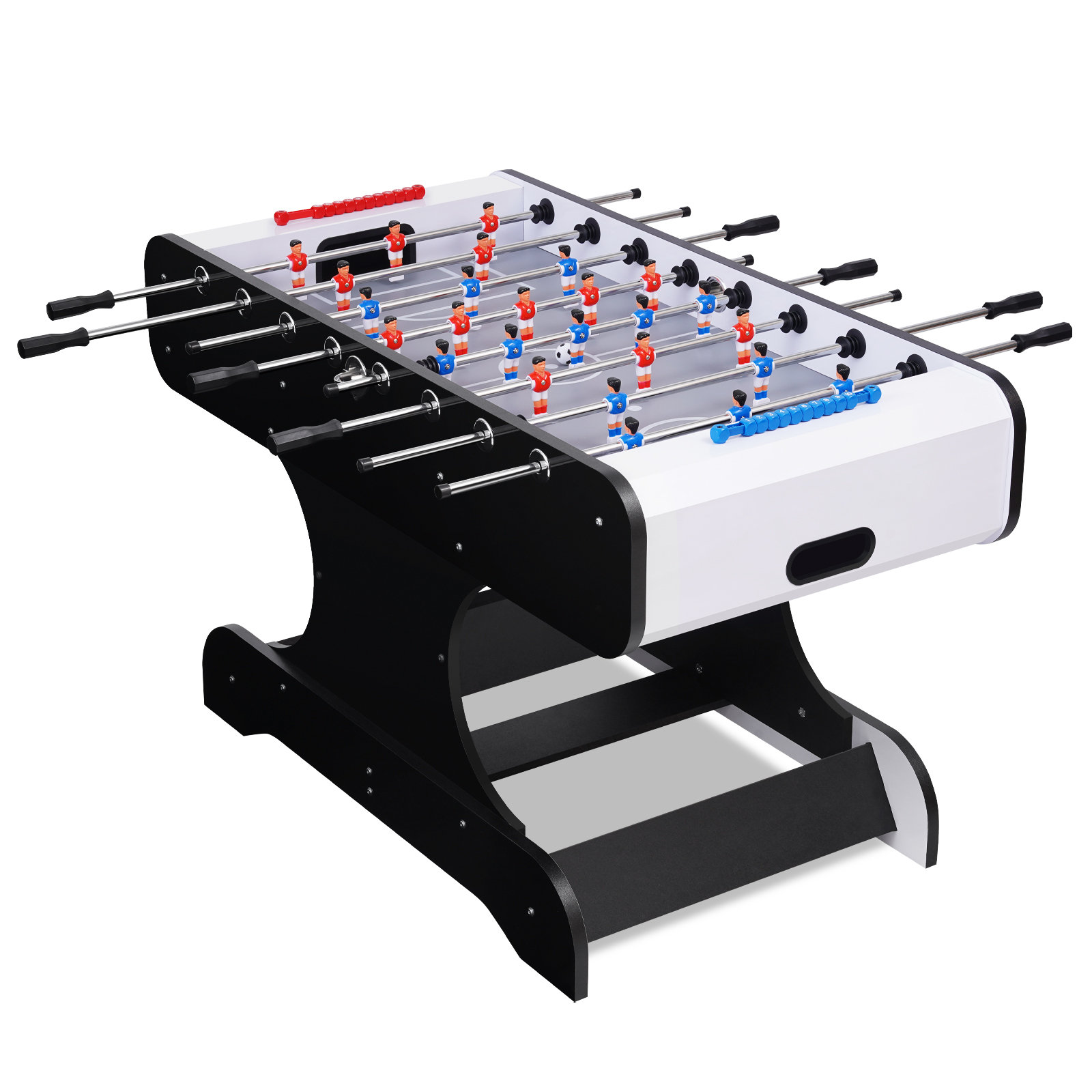 RayChee 58" Foosball Table, Soccer Game Tables with 2 Balls | Wayfair