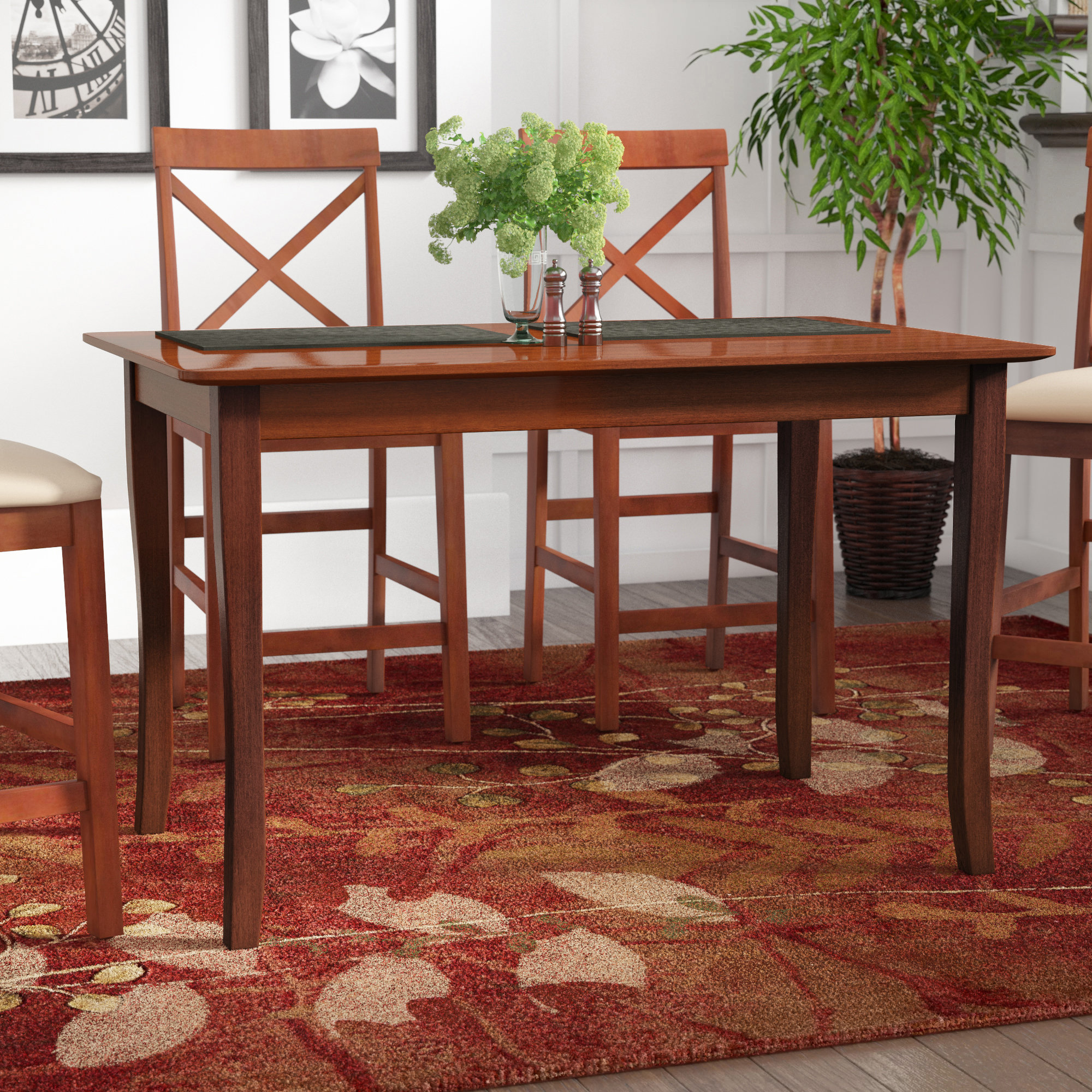 Red Barrel Studio® Hemphill Solid Wood Dining Table & Reviews | Wayfair