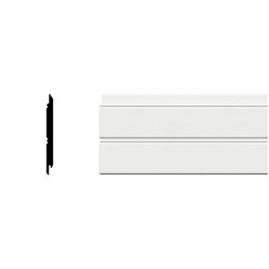 Ekena Millwork 5 3/4"H x 1/2"P x 96"L Reversible Beaded Plank Moulding ...