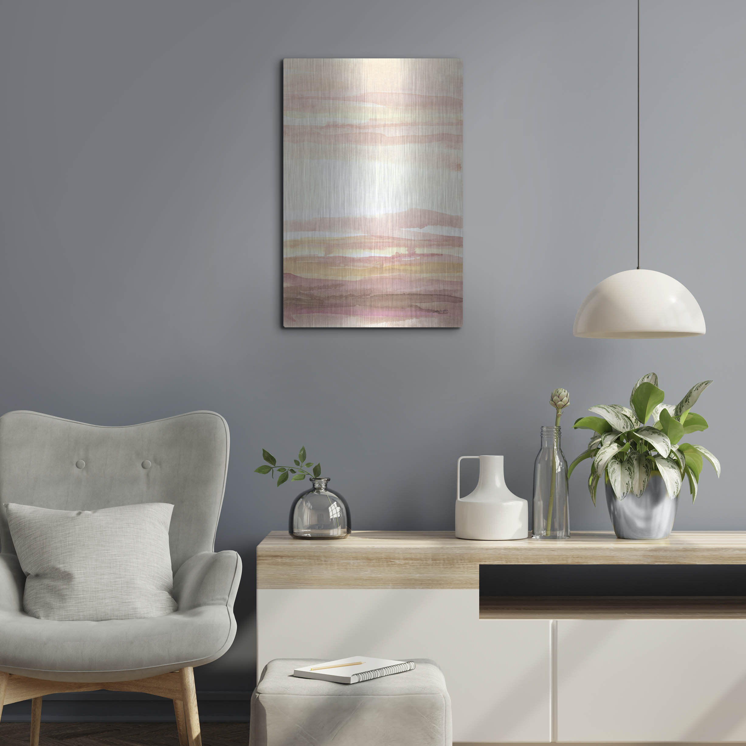 Wrought Studio™ 'Pink Sunset 1' by Haley Knighten Wall Art | Wayfair