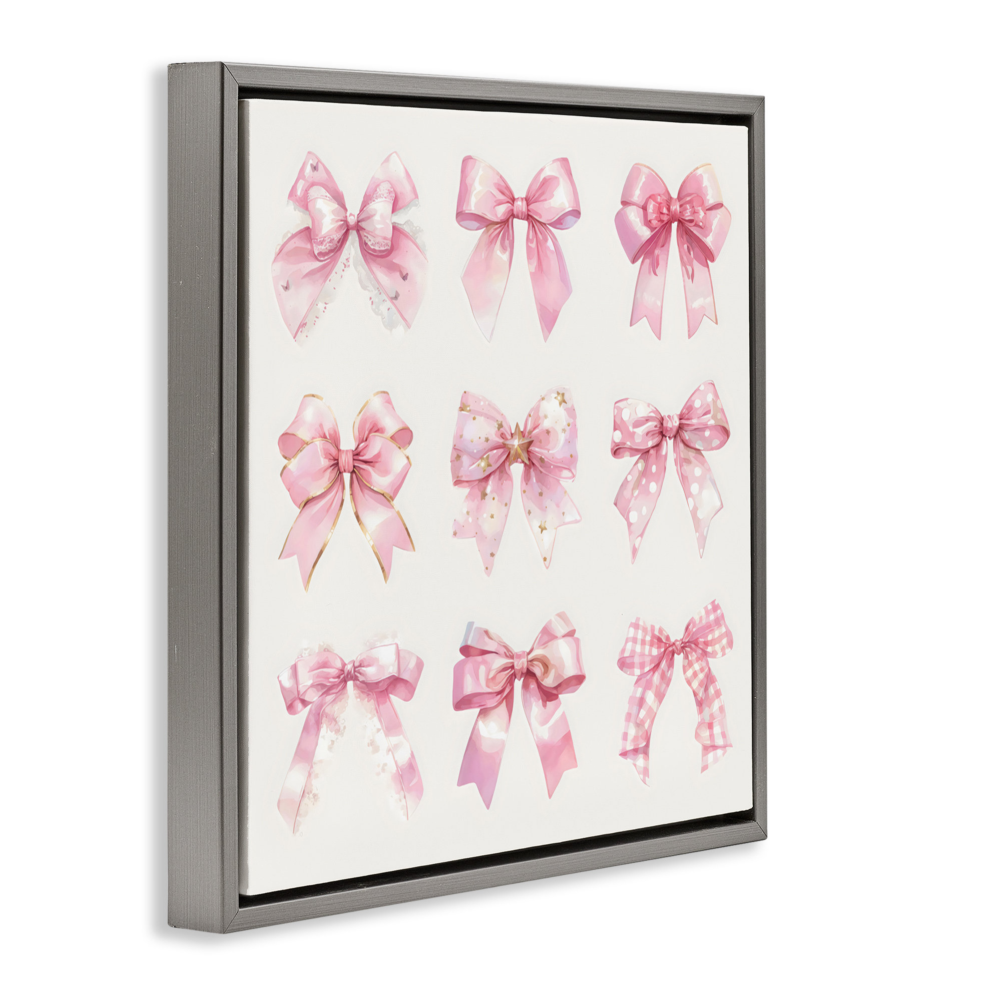Lark Manor™ Ribbon Bow Styles Grouping Floating Frame, design by ...