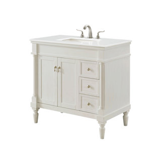 36 Inch White Bathroom Vanities You'll Love | Wayfair