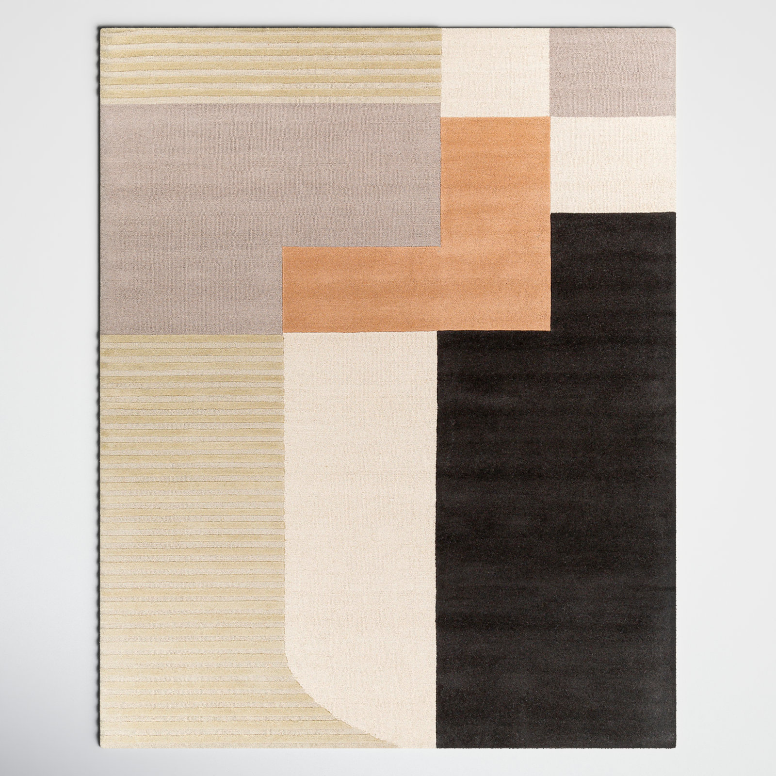 AllModern Mora Geometric Hand-Tufted Wool Area Rug & Reviews | Wayfair