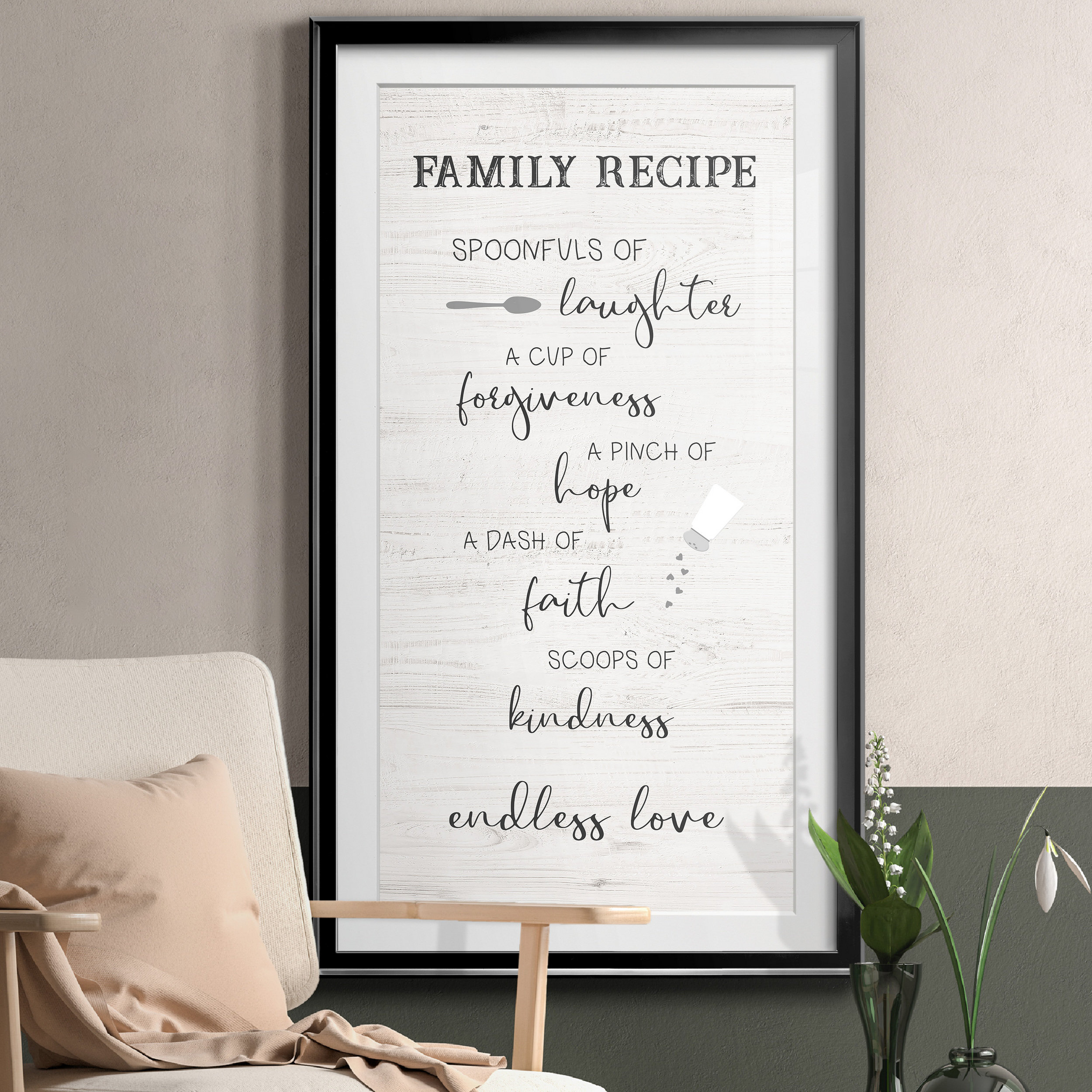 Trinx Family Kitchen Recipe - Picture Frame Textual Art | Wayfair