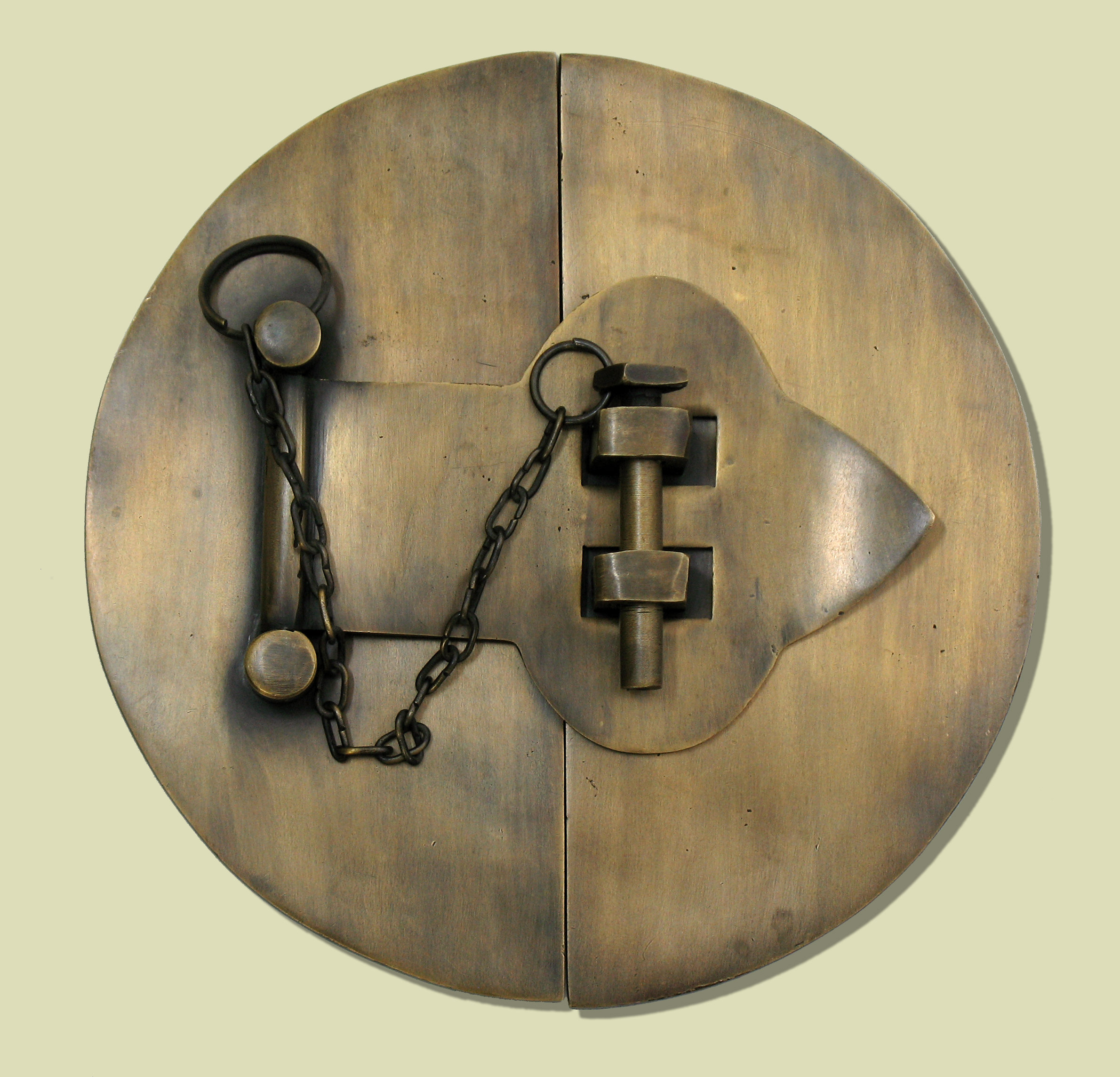 Gado Gado Hardware Simple Round Latch with Chain | Wayfair