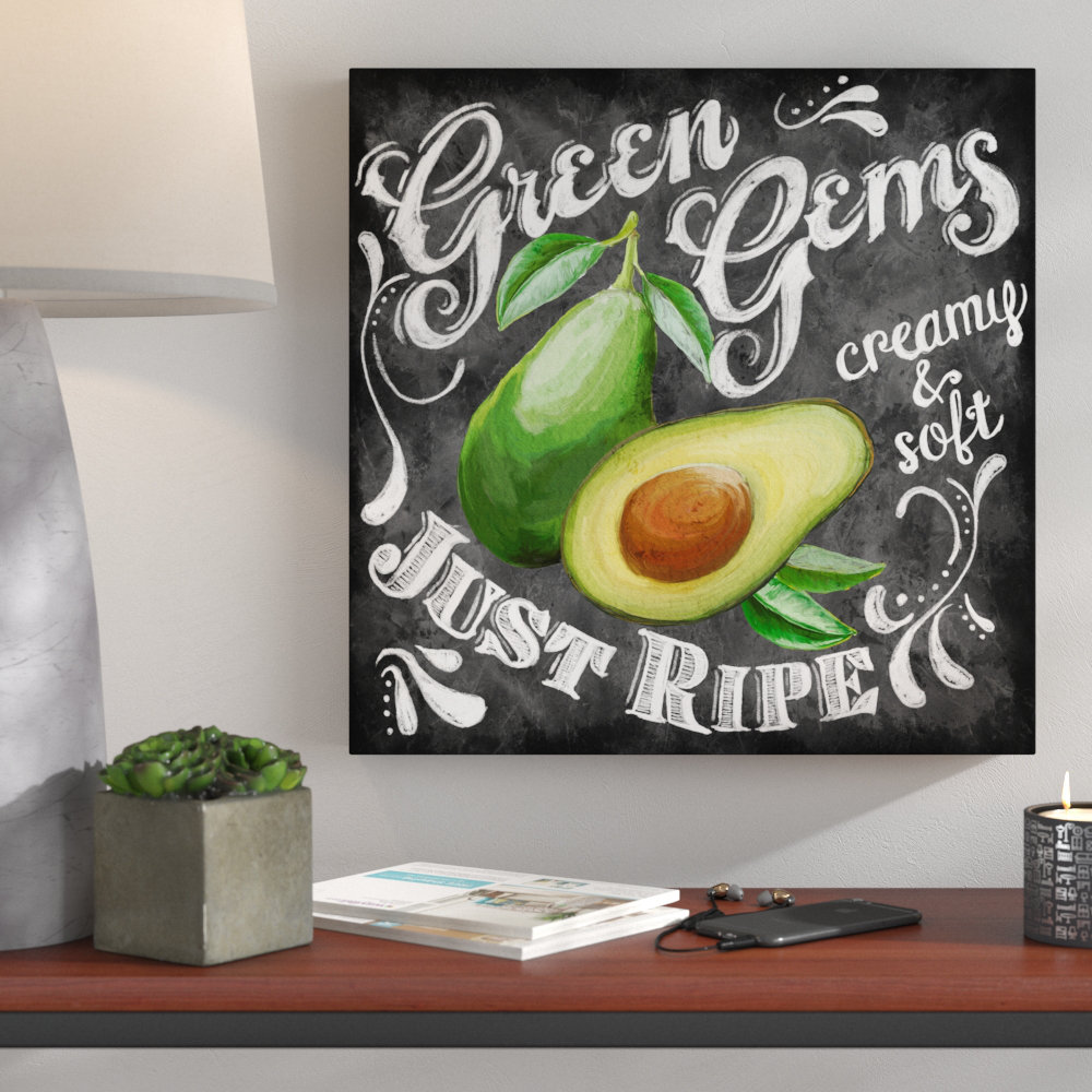 Wrought Studio " Chalkboard Avocado " by Art Licensing Studio | Wayfair