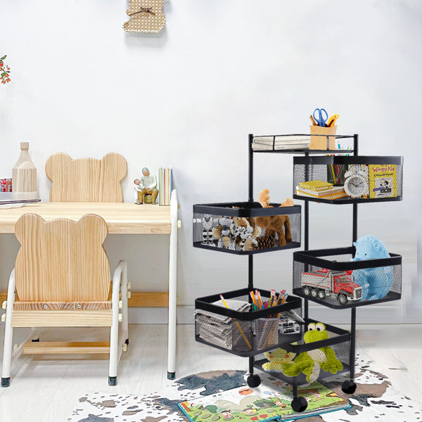 Three Star Im/Ex Inc. 360 Degree Rotating Storage Rack Kitchen Cart ...