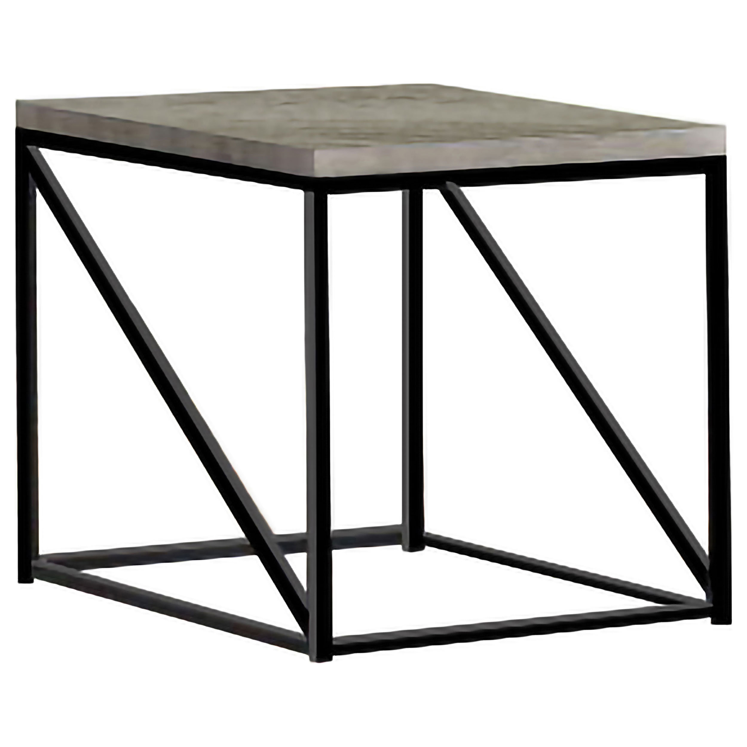 17 Stories Birdie Square Engineered Wood End Table Sonoma Grey | Wayfair