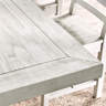 One Allium Way® Caleb 94" Distressed Ivory Dining Table - Rustic ...