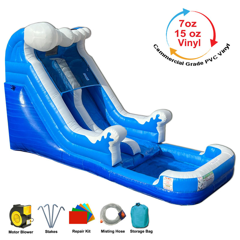 Jingo Jump 13' x 20' Inflatable Slide with Air Blower & Reviews | Wayfair