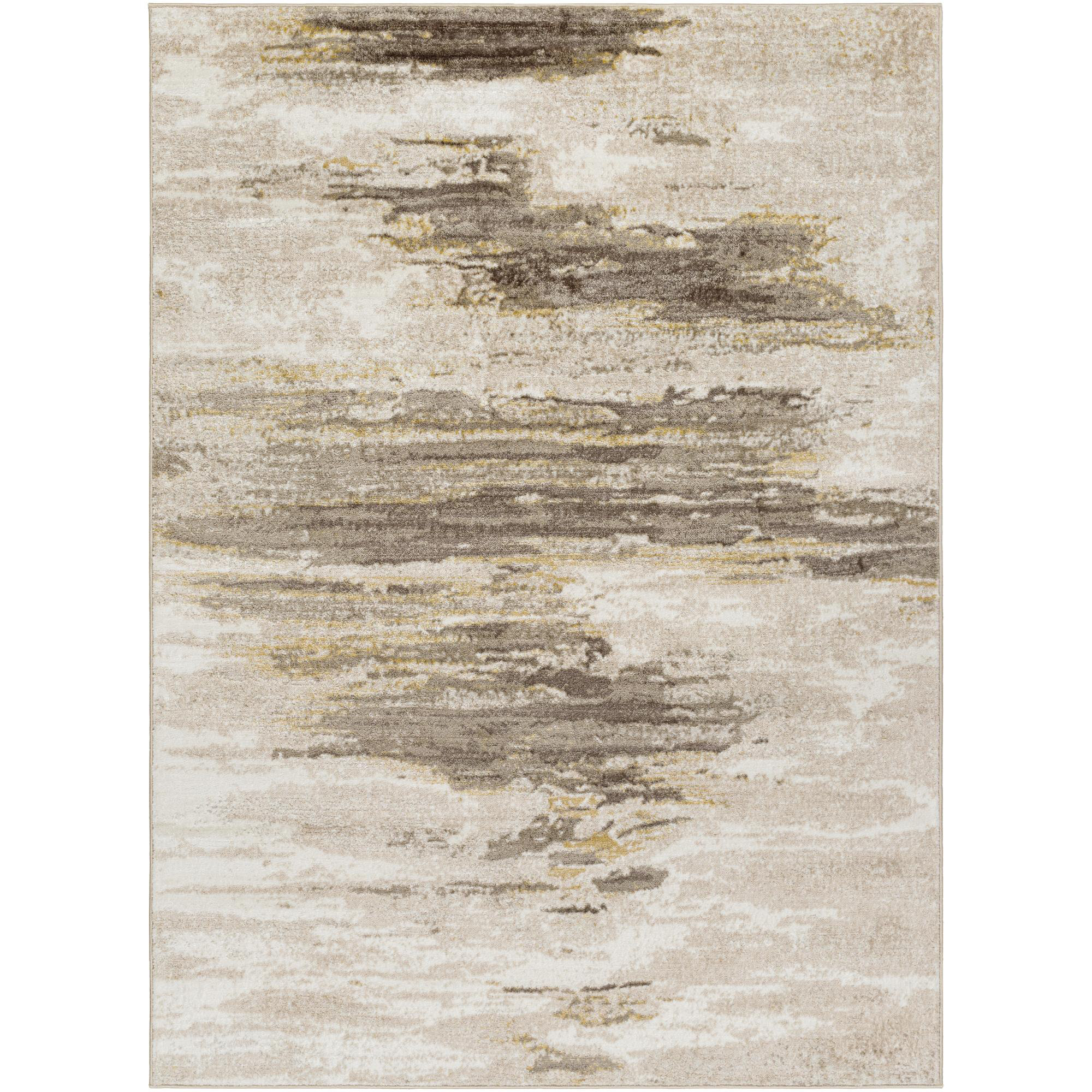 17 Stories Davide Abstract Brown Area Rug & Reviews | Wayfair