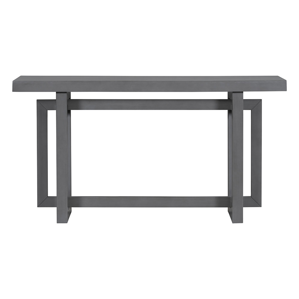 Latitude Run® Contemporary Console Table with Wood Top Extra Long ...