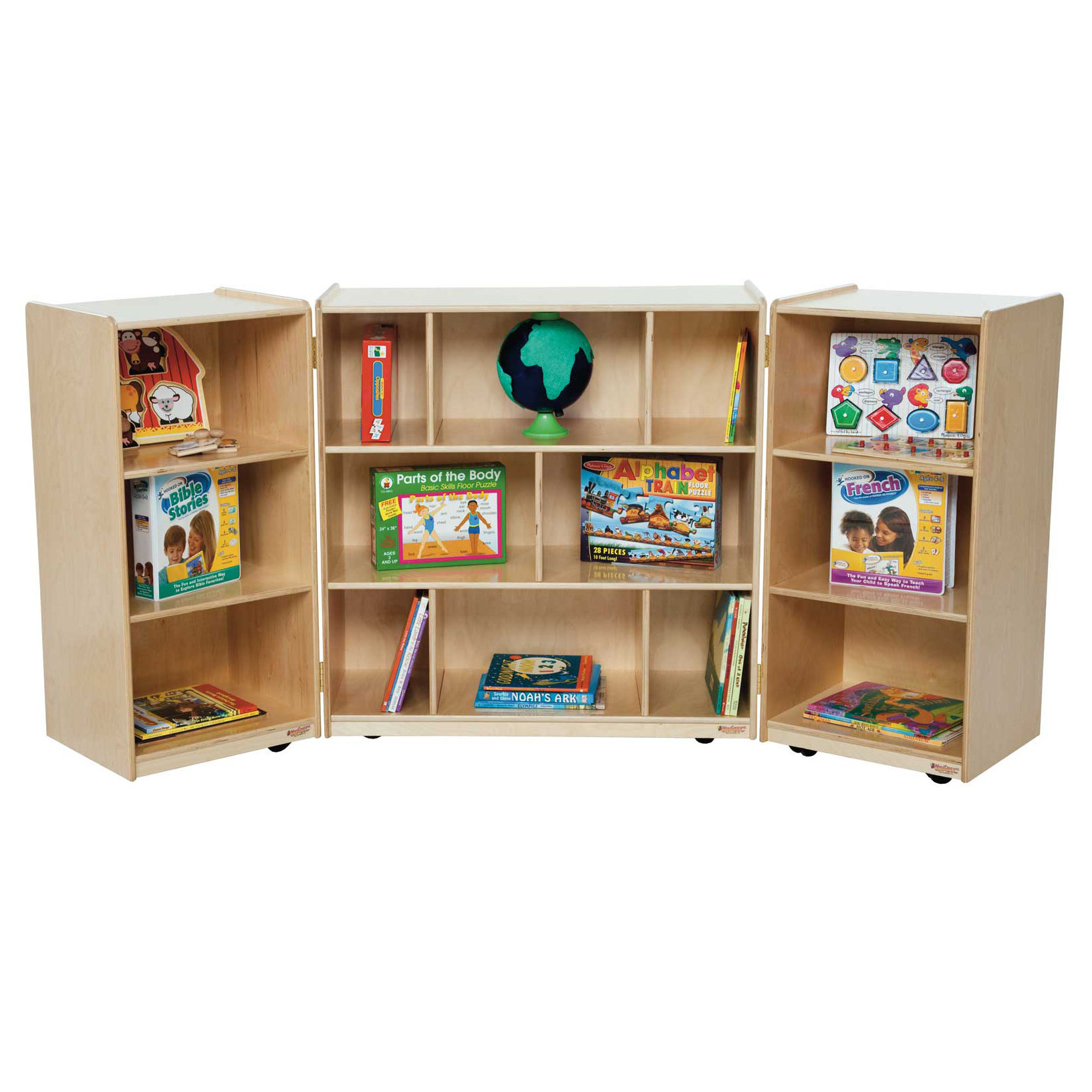 Wood Designs 3 Section Folding Storage | Wayfair