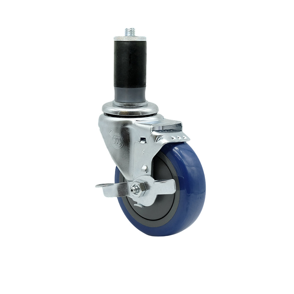 Service Caster Polyurethane Expanding Caster with Brake | Wayfair
