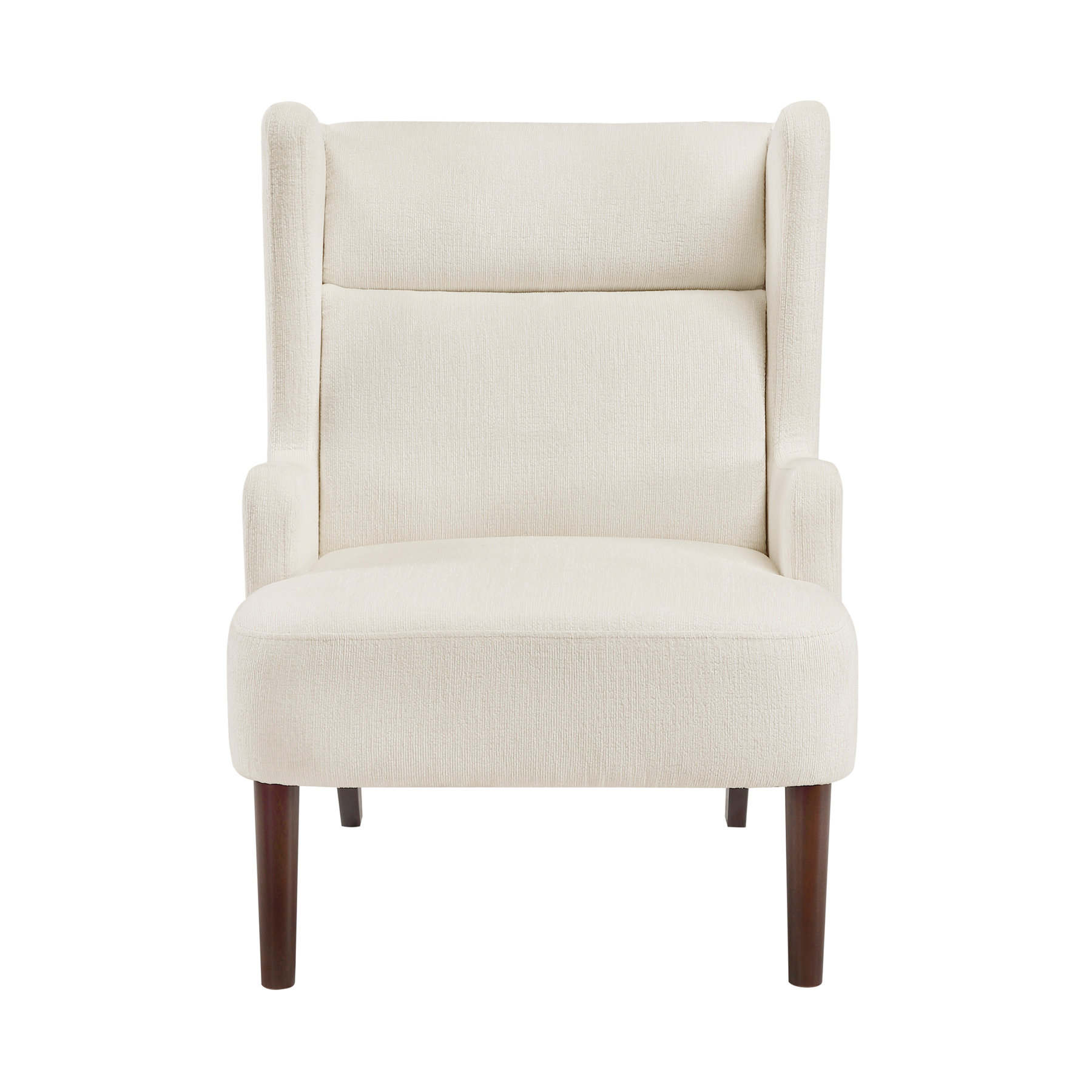 Corrigan Studio® Contemporary Beige Wingback Accent Chair Chenille ...