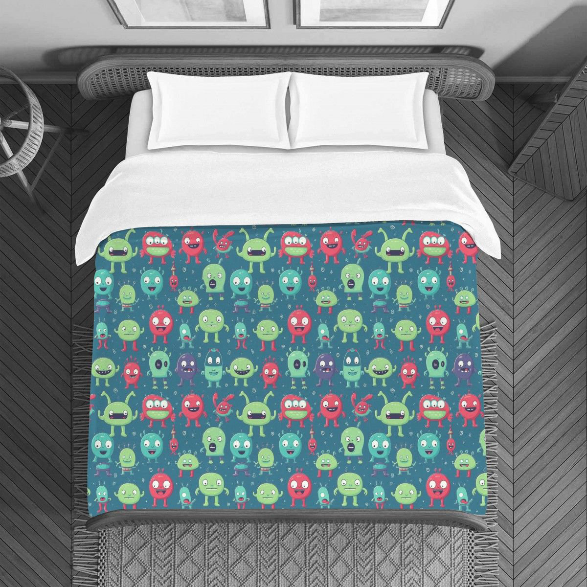 VisionDecor Alien Ufo Duvet Cover | Wayfair