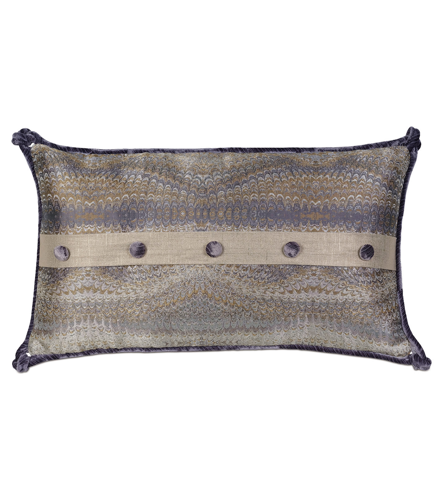 Eastern Accents Imogen Button Lumbar Pillow Cover & Insert | Wayfair