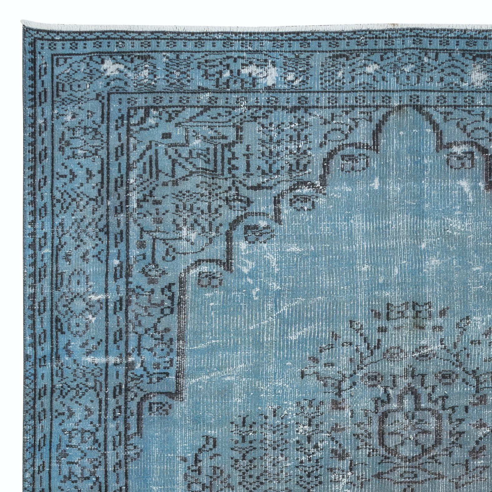 Bungalow Rose 6.2x10 Ft Contemporary Light Blue Area Rug, Room Size ...