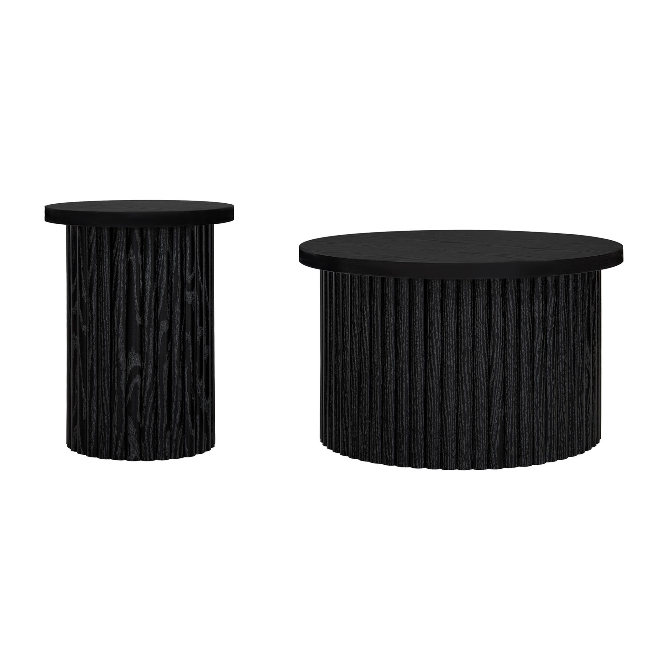 Latitude Run® Coffee Table Set Of 2 ,Round Coffee Table,Modern Side ...