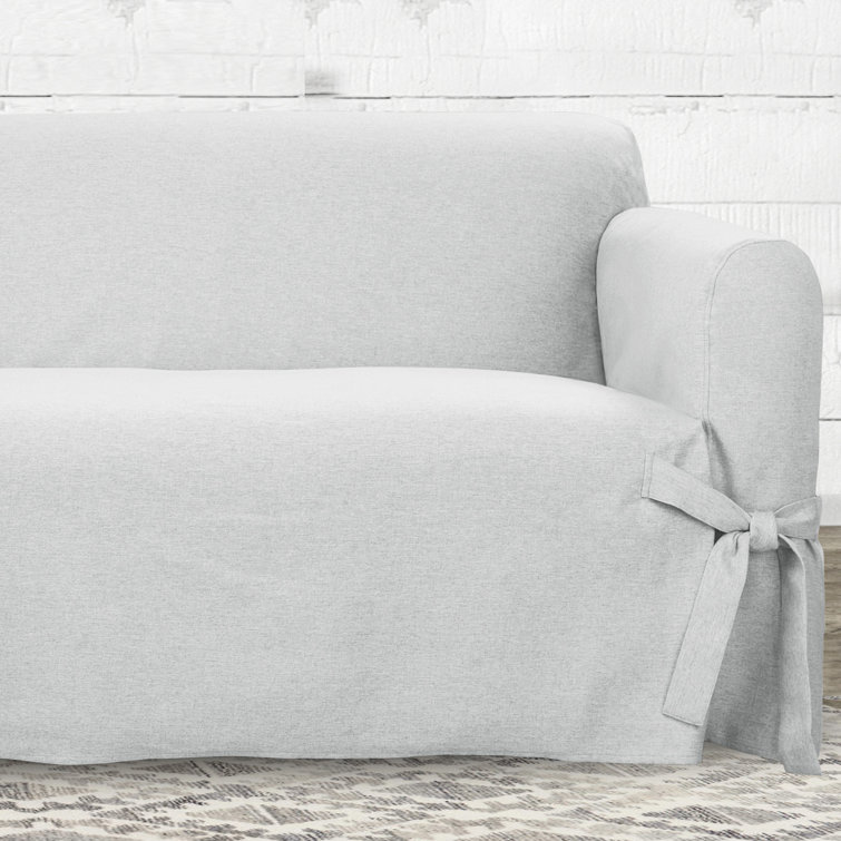 Sure Fit Polyester Box Cushion Loveseat Slipcover & Reviews | Wayfair