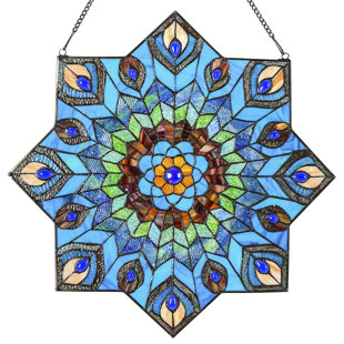 Square Shaped Stained Glass Panels You'll Love | Wayfair