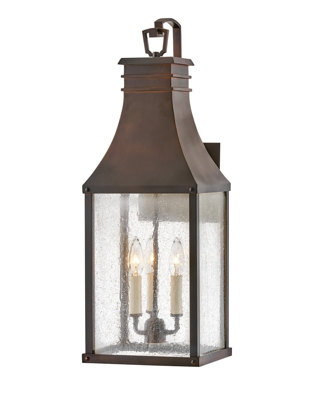 Trent Austin Design® Drexil 3 - Bulb 26.25" H Seeded Glass Outdoor Wall ...