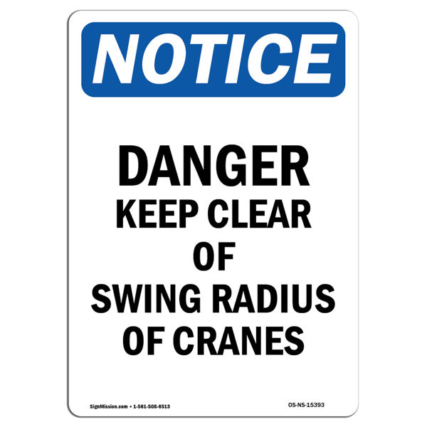 SignMission Danger Keep Clear Of Swing Sign - Wayfair Canada