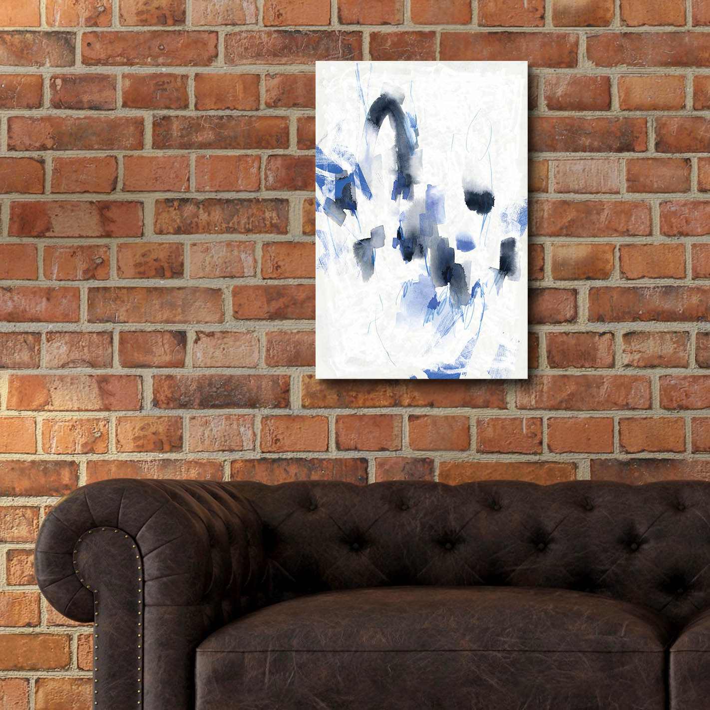 Wrought Studio™ 'Pincel Azul 1' by June Erica Vess Acrylic Glass Wall ...