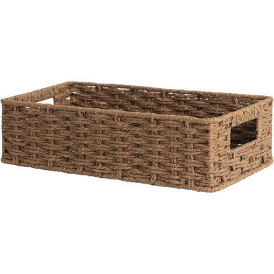 brown bathroom baskets