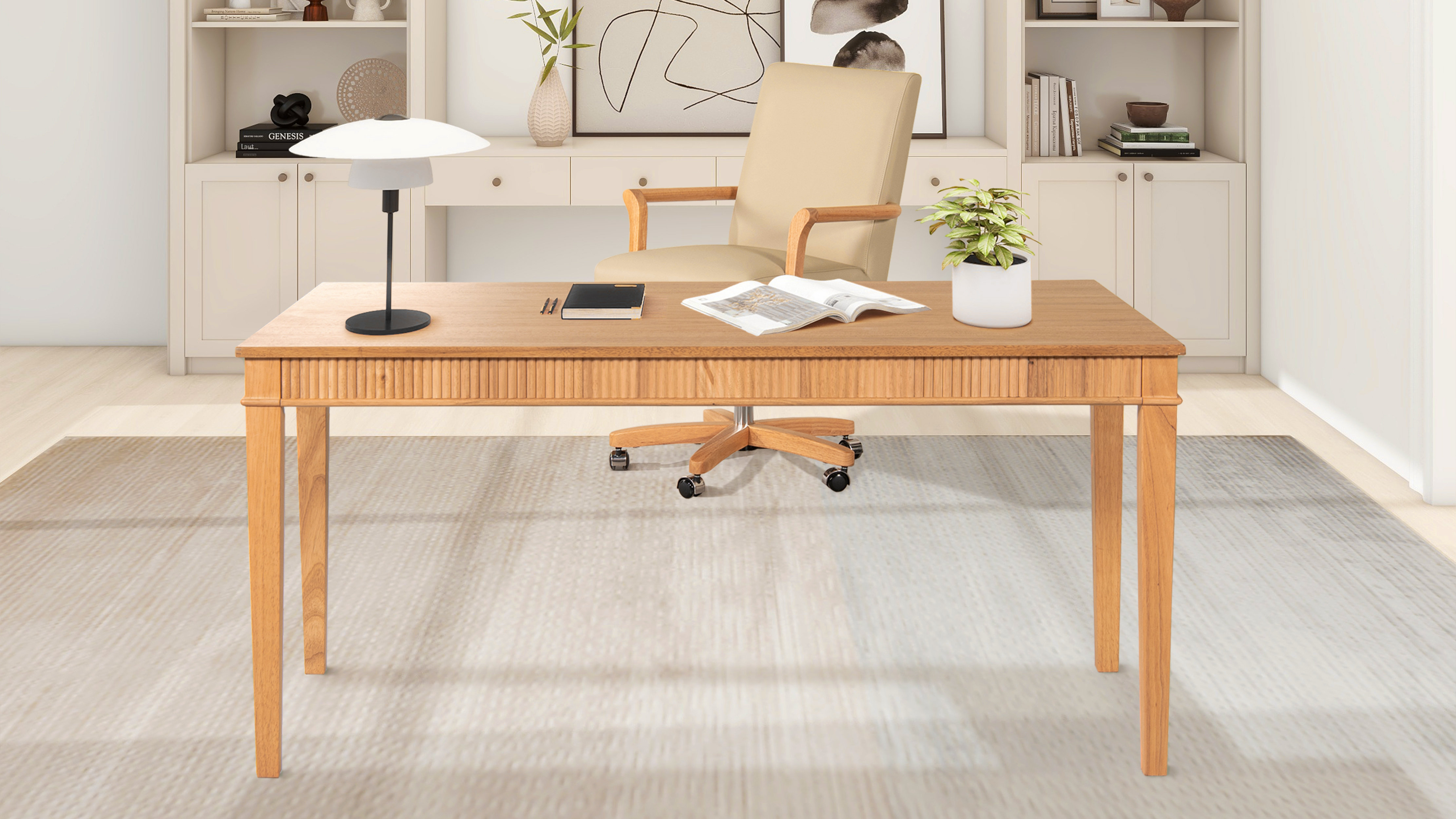 Red Barrel Studio® Krissinda Rectangle Writing Desk & Reviews | Wayfair