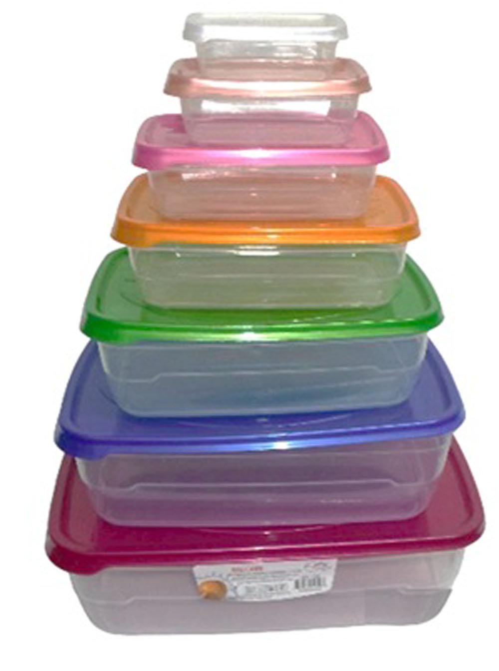 Prep & Savour 14Pcs Solitaire Rectangular Container Set With Asst ...