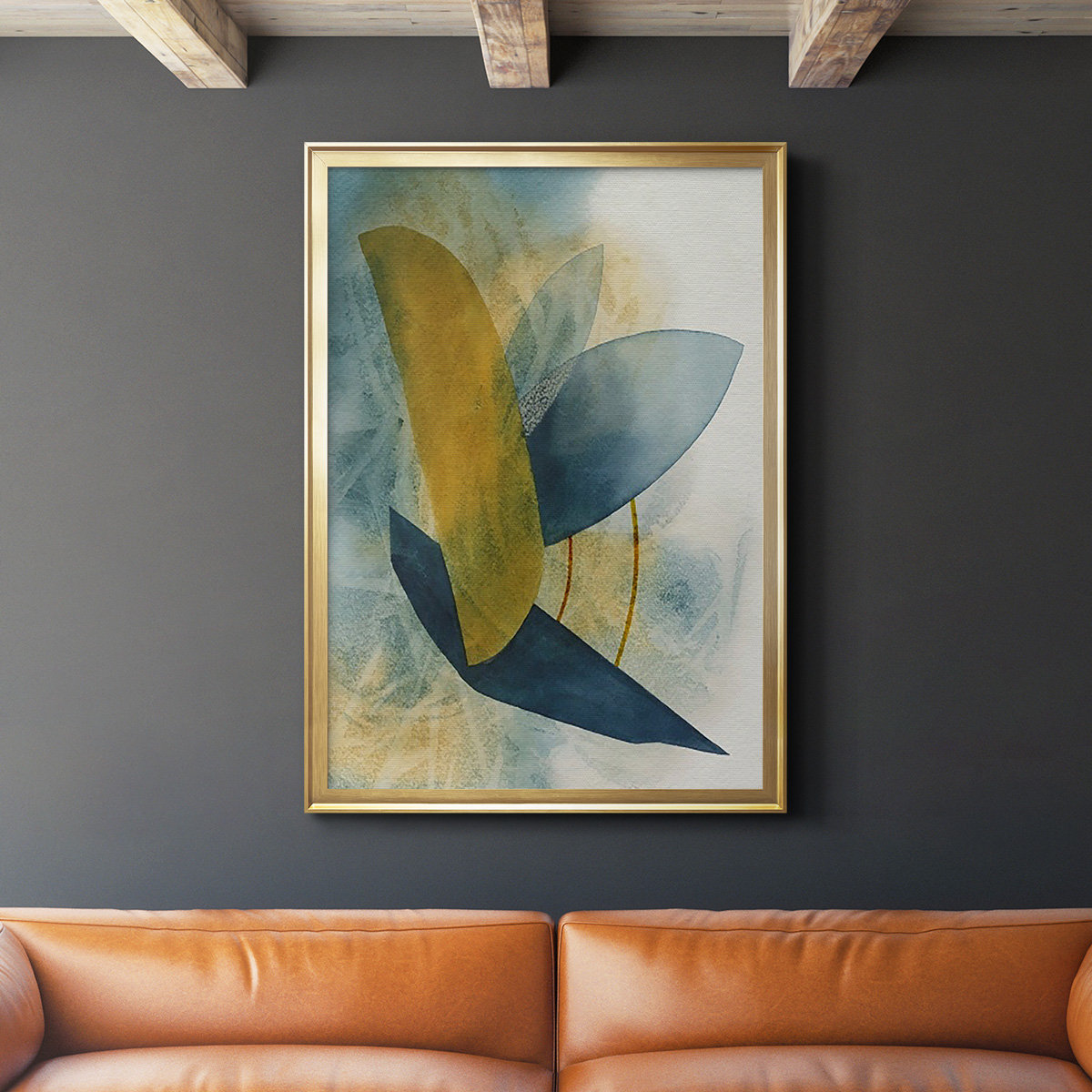 Brayden Studio® Solar Shapes I Premium Framed Print - Ready To Hang ...