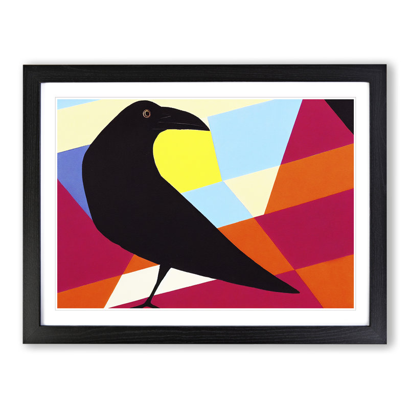 Marlow Home Co. Abstract Raven Bird - Framed Print | Wayfair.ie