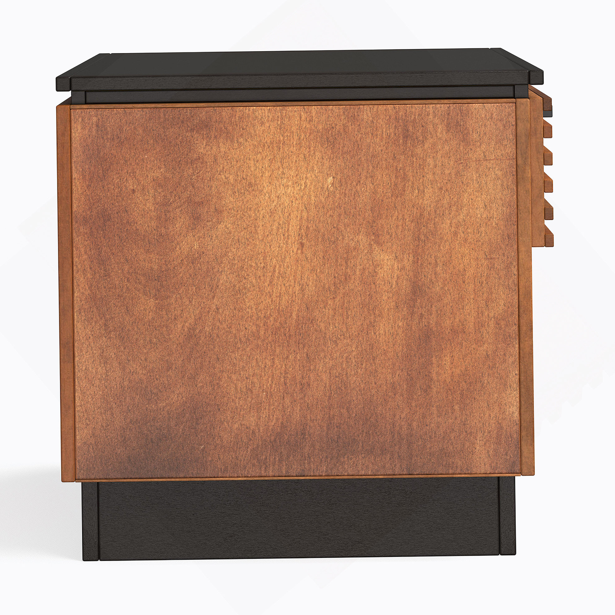 Dakota Fields 24" Side Table, Fully Assembled, Black with Bourbon ...