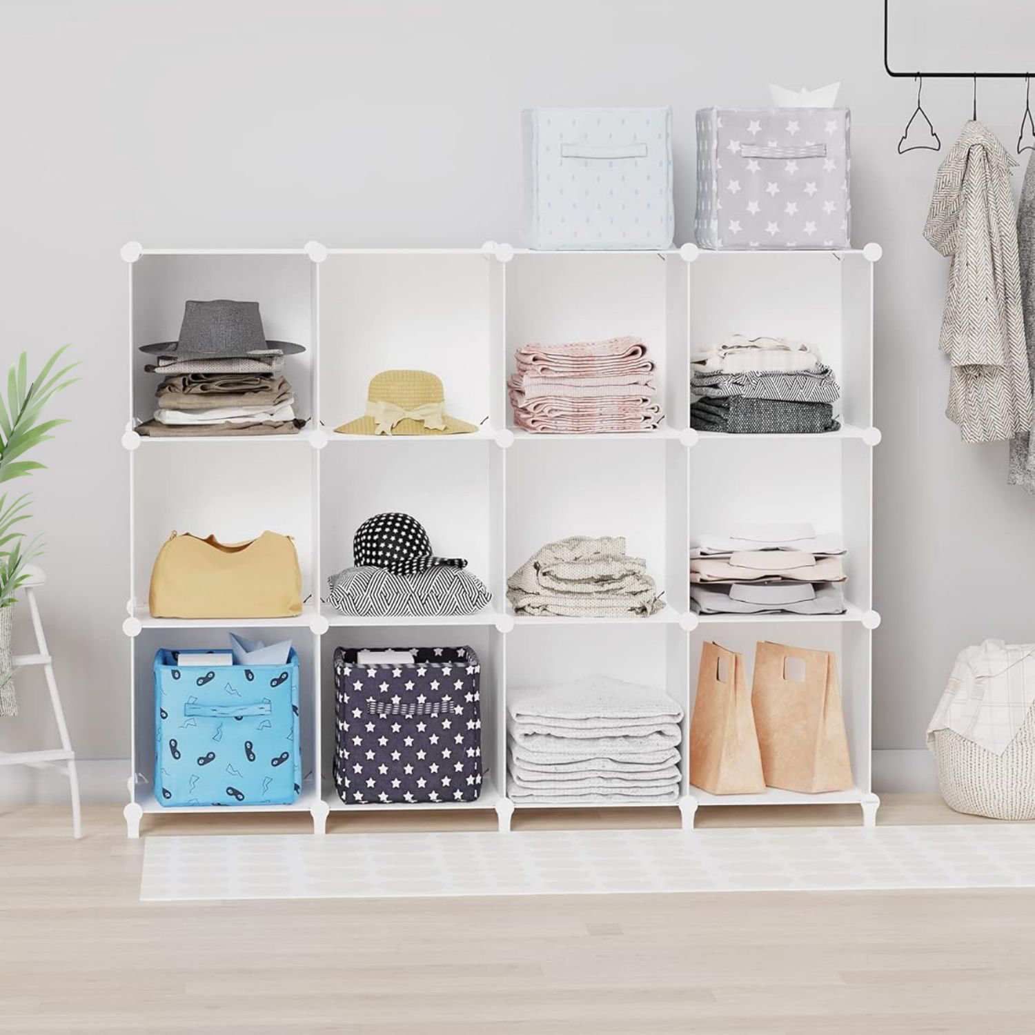 Ebern Designs Jarielys Plastic Closet Shelving | Wayfair