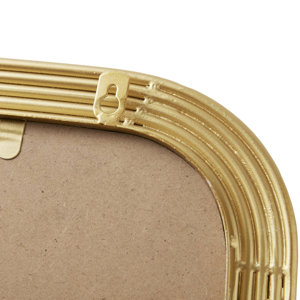 Mercer41 Rounded Rectangle Fluted Wall Mirror Gold See below | Wayfair