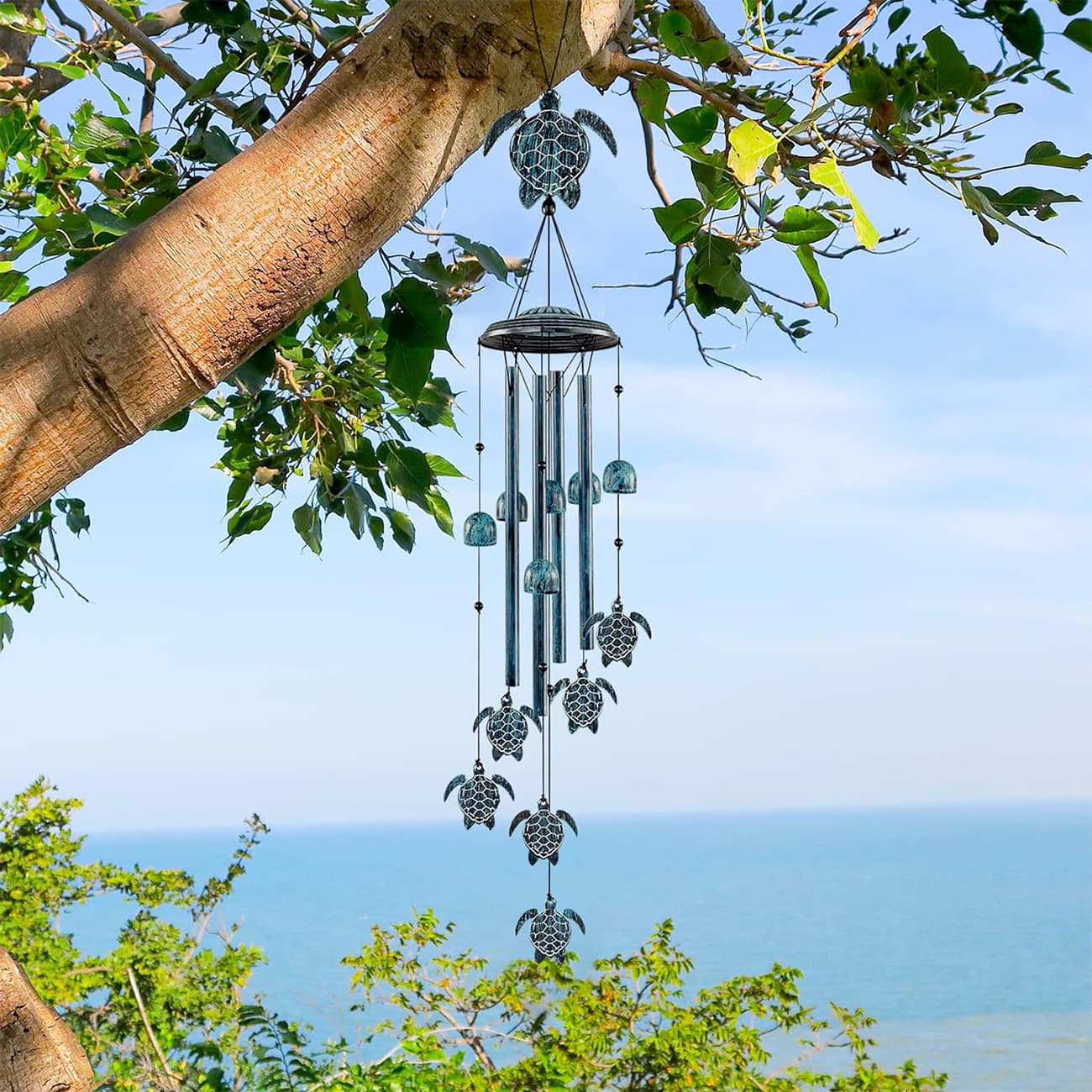Arlmont & Co. Shavonte Turtle Wind Chime Garden Accents Accessories ...