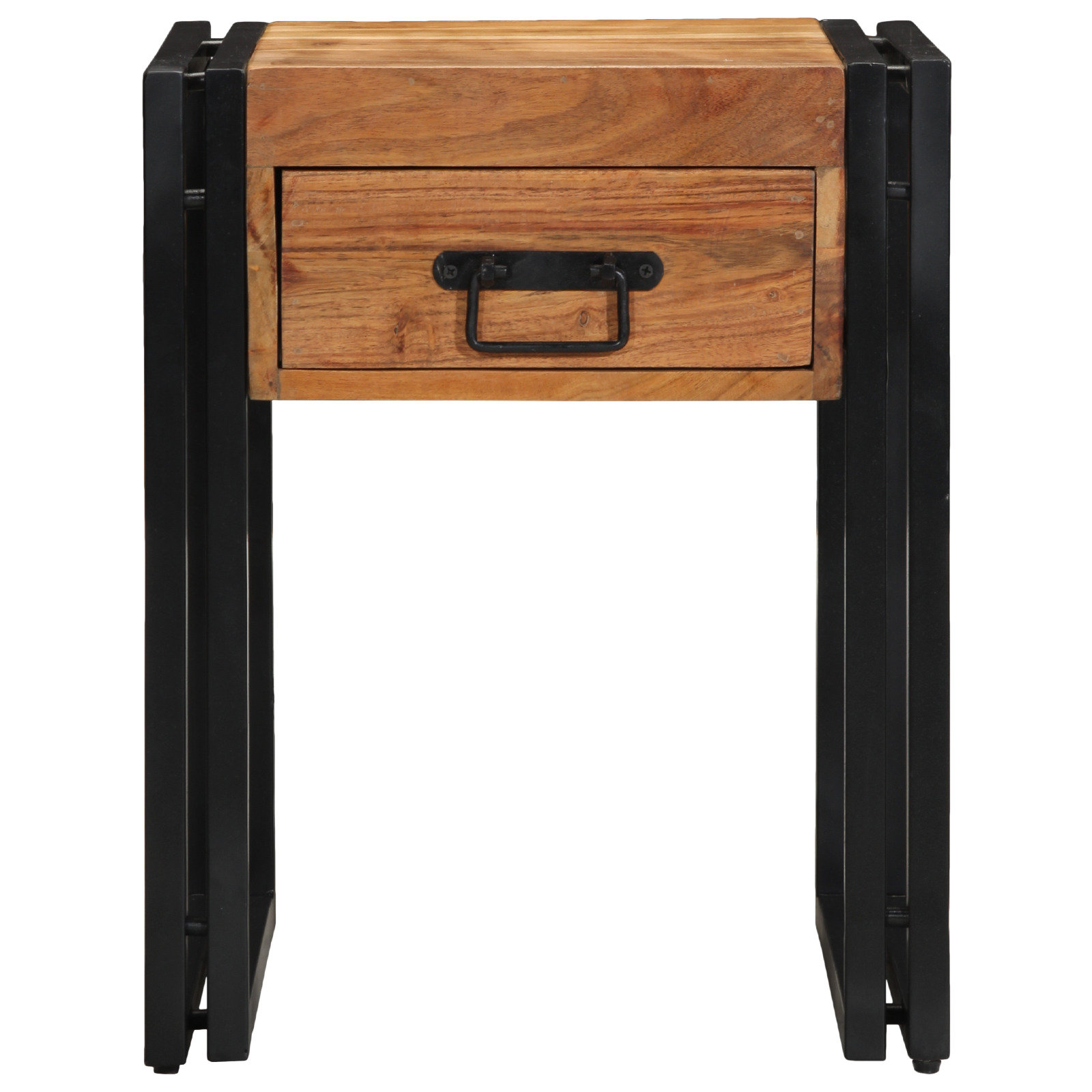 vidaXL Side Table 40x40x50 cm Solid Wood Acacia | Wayfair