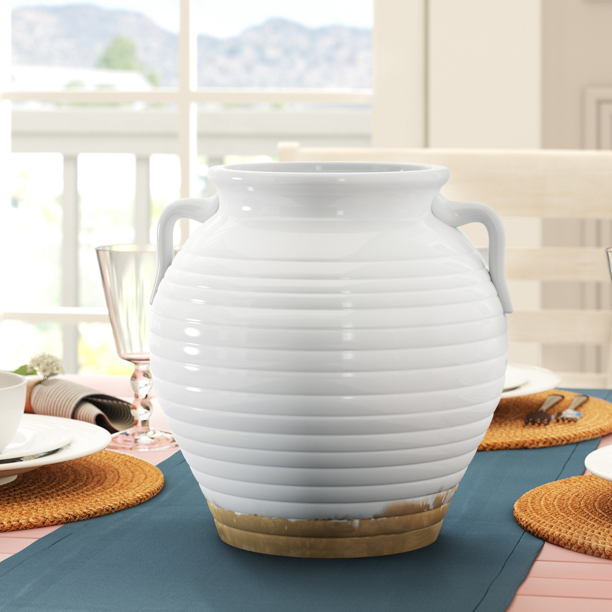 Joss & Main Marion Modern Lacquered Stoneware Pot Planter & Reviews ...