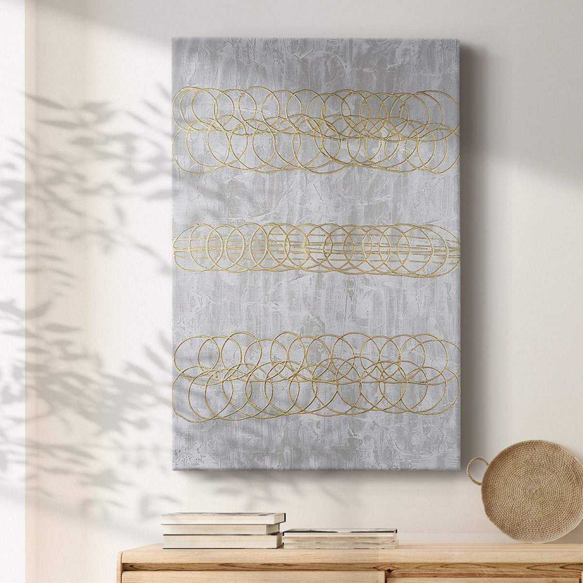 Wrought Studio Frosted Helix I Framed On Canvas Print | Wayfair