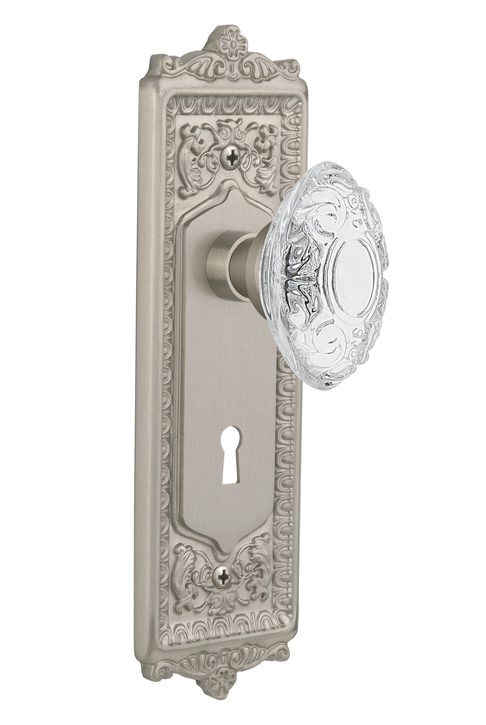 Nostalgic Warehouse Egg & Dart Plate with Decorative Keyhole and ...