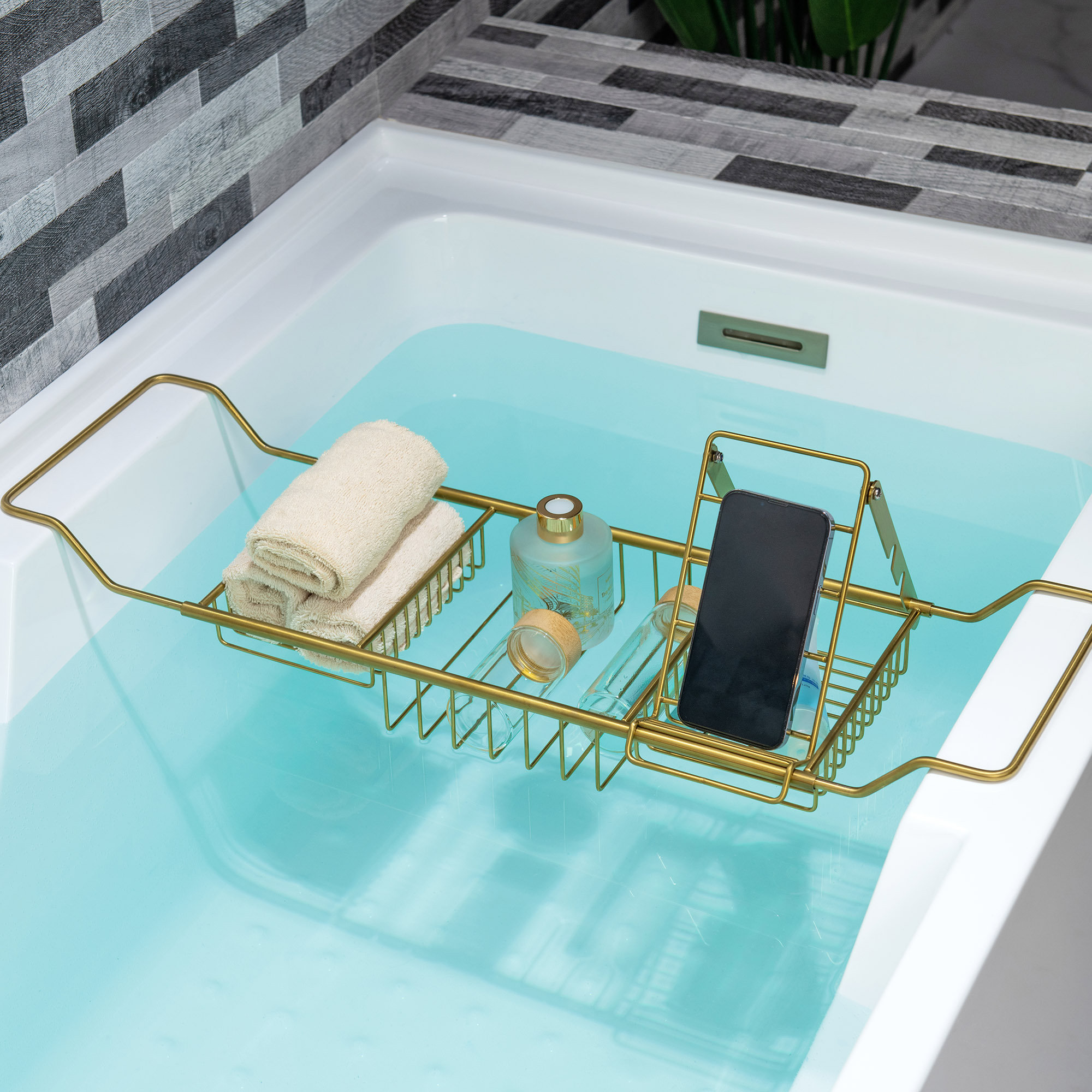 WoodBridge Stainless Steel Bathroom Accessory Tray & Reviews | Wayfair