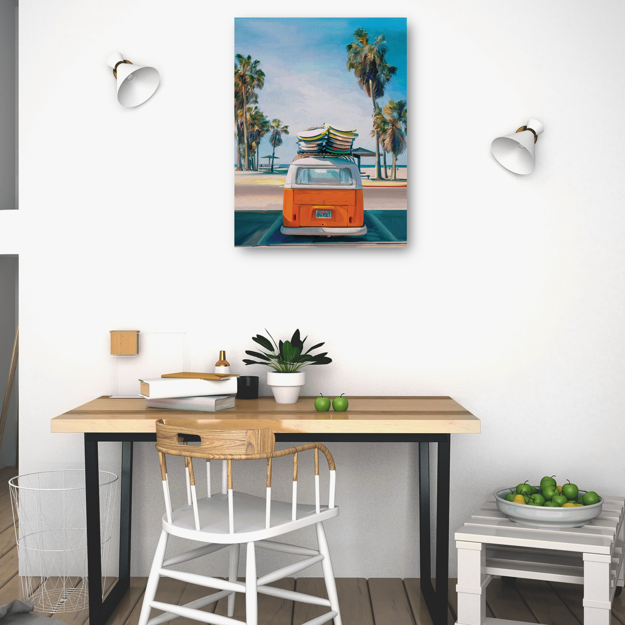 Dovecove Retro Beach Day II by Studio Arts Canvas Art Print | Wayfair