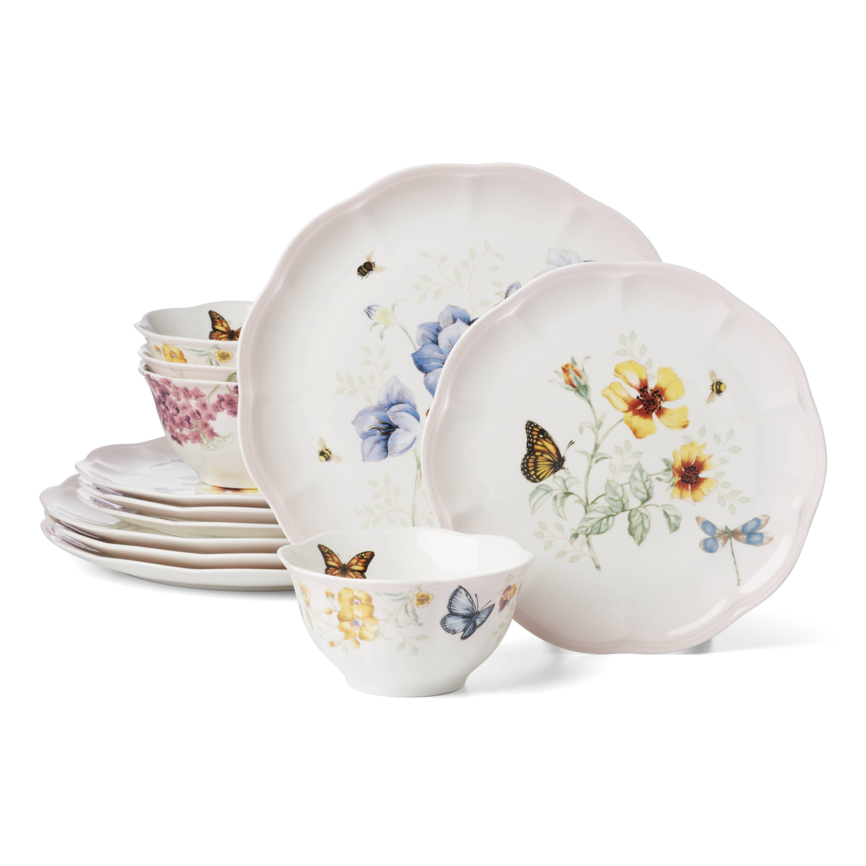 Lenox Butterfly Meadow Pink Ombre 12-Piece Dinnerware Set - Wayfair Canada