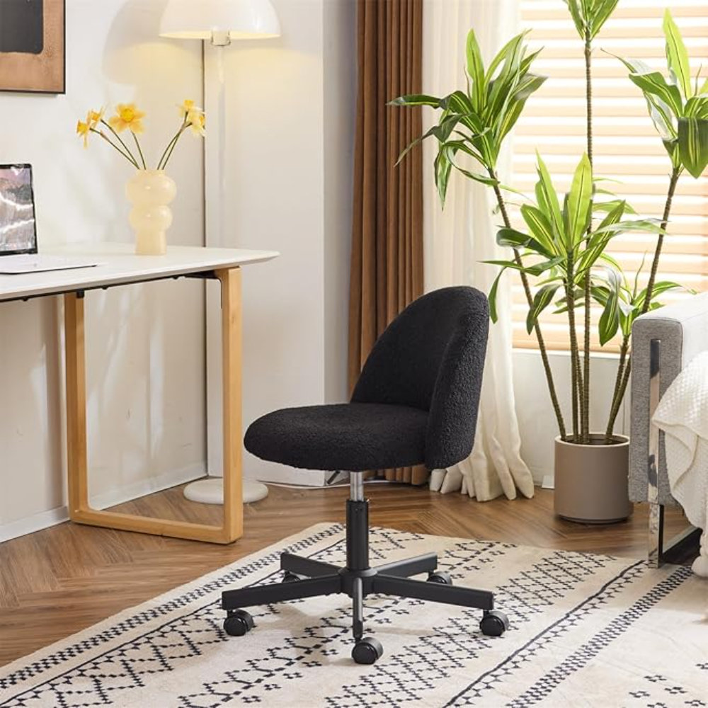 Hokku Designs VINGLI Candy Chair Armless Cute Desk Chair,Comfy Small ...